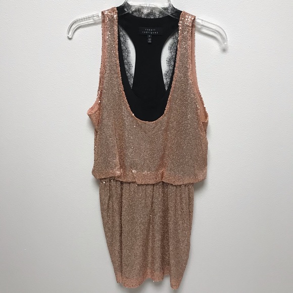 Robert Rodriguez | Dresses | Robert Rodriguez Rose Gold Sequins ...